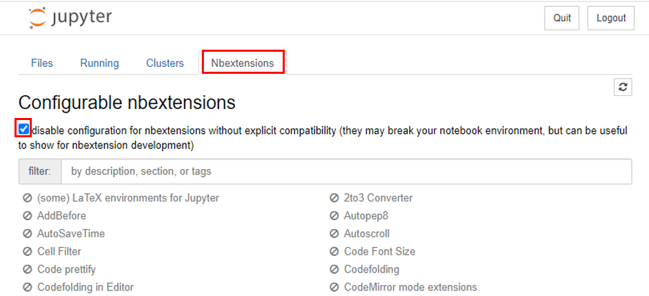 AnacondaでJupyter Notebookにnbextensionsをインストールする #Python - Qiita