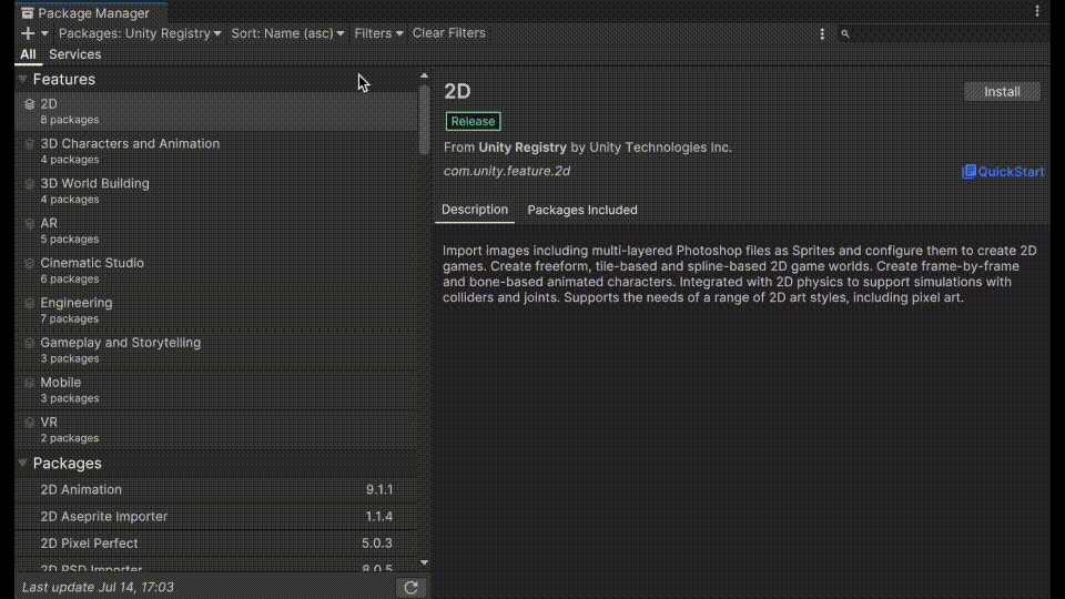 [Unity] ハイパフォーマンスな Tween ライブラリ LitMotion を OpenUPM からインストールする #Unity - Qiita