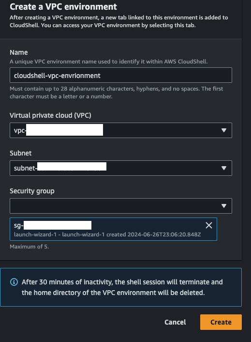 CloudShell をVPCで試してみた #AWS - Qiita