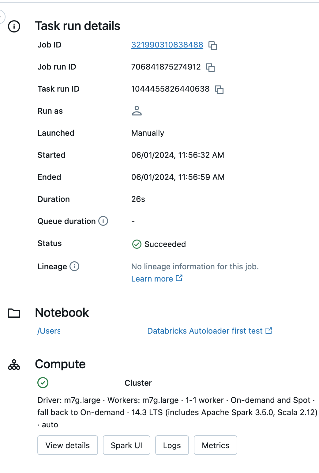 Databricks Auto Loaderを試してみた #AWS - Qiita