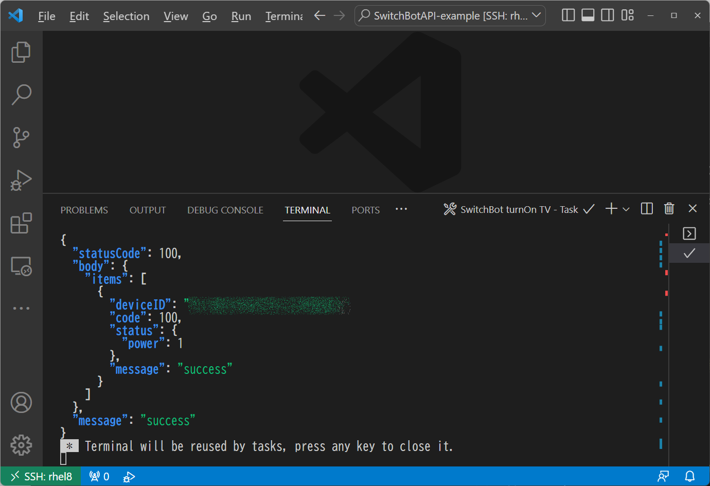 VSCodeから家電(SwitchBot)を制御して快適なスマート家電ライフを送ろう #Python - Qiita