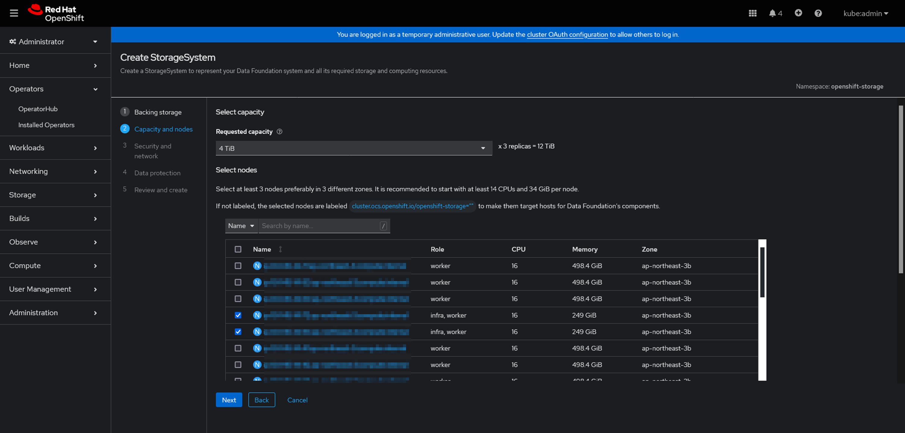 OpenShift Data Foundation (ODF) - 4.16 Installation #AWS - Qiita