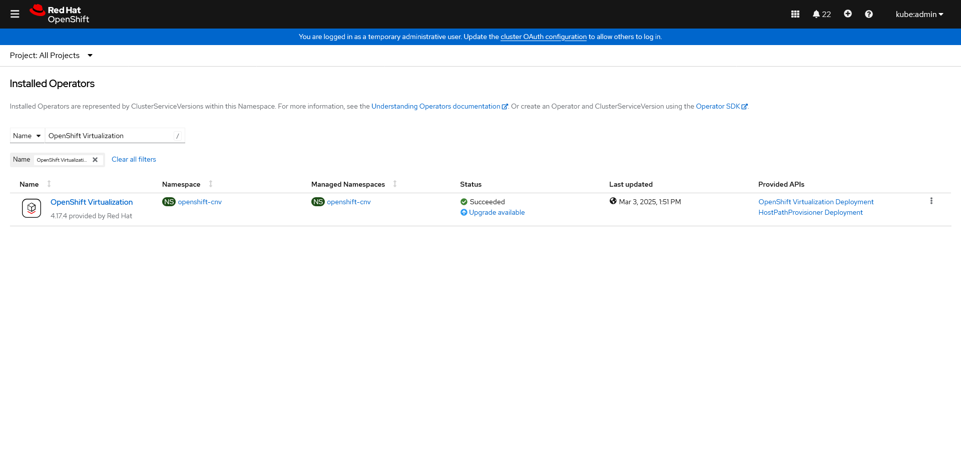 OpenShift Virtualization (OCP-V) - Installation #openshift - Qiita