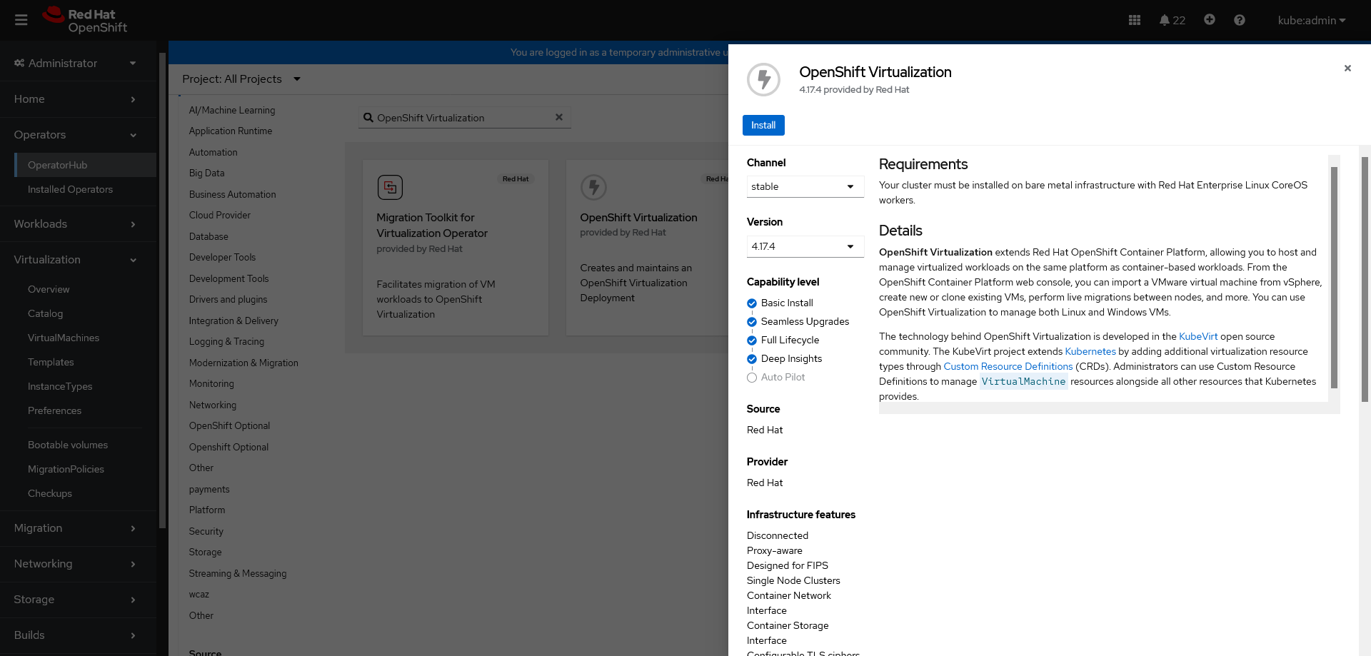 OpenShift Virtualization (OCP-V) - Installation #openshift - Qiita