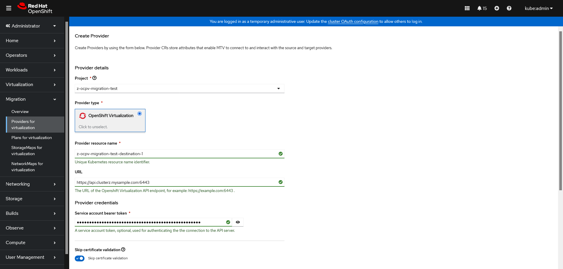 OpenShift Virtualization (OCP-V) - Migration Toolkit for Virtualization ...