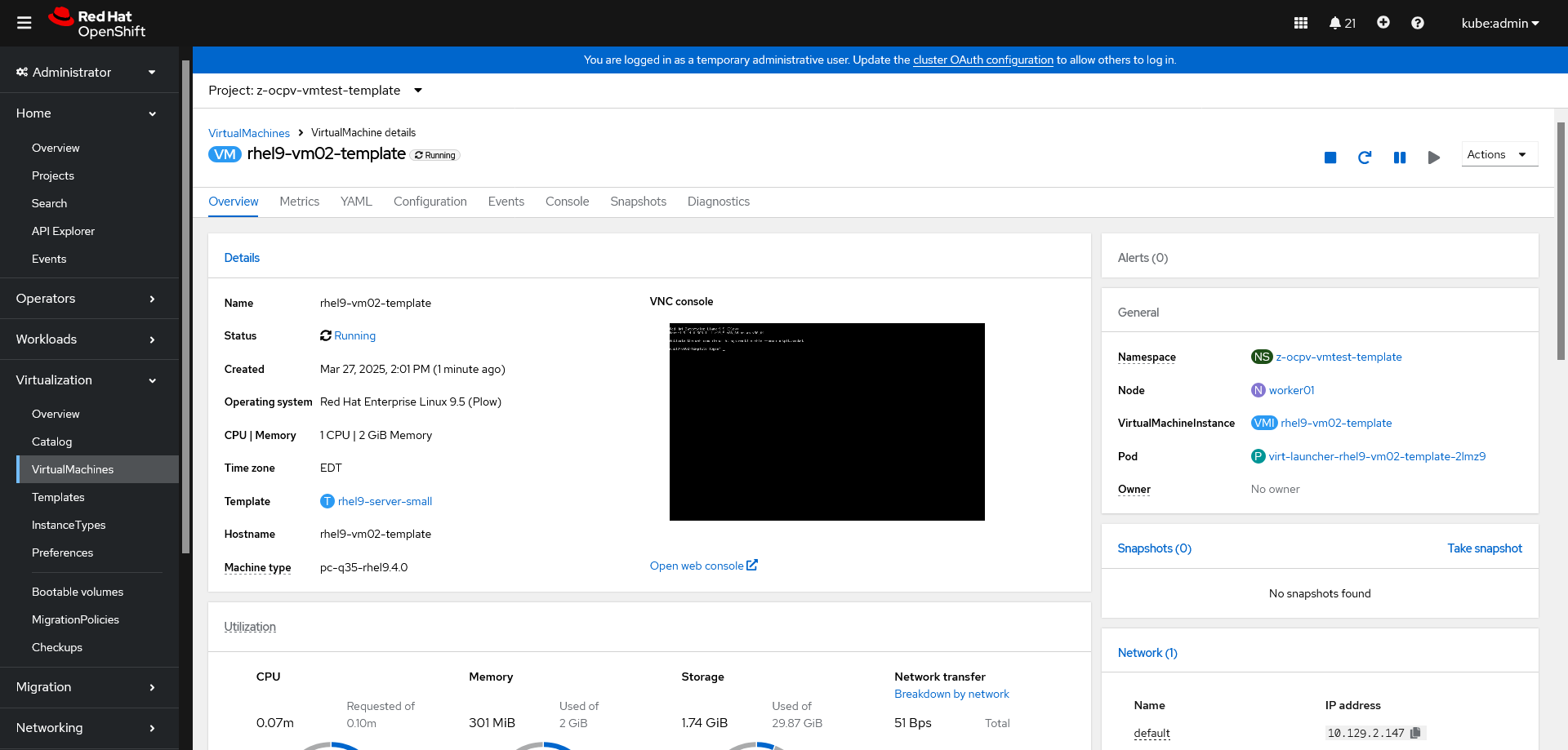 OpenShift Virtualization (OCP-V) - Create VM - Template #openshift - Qiita