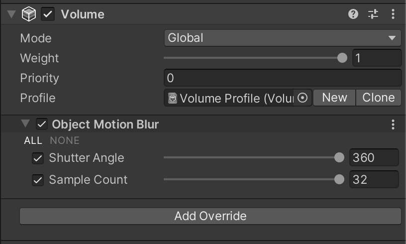 [Unity]URPでオブジェクトモーションブラーを使う #volume - Qiita