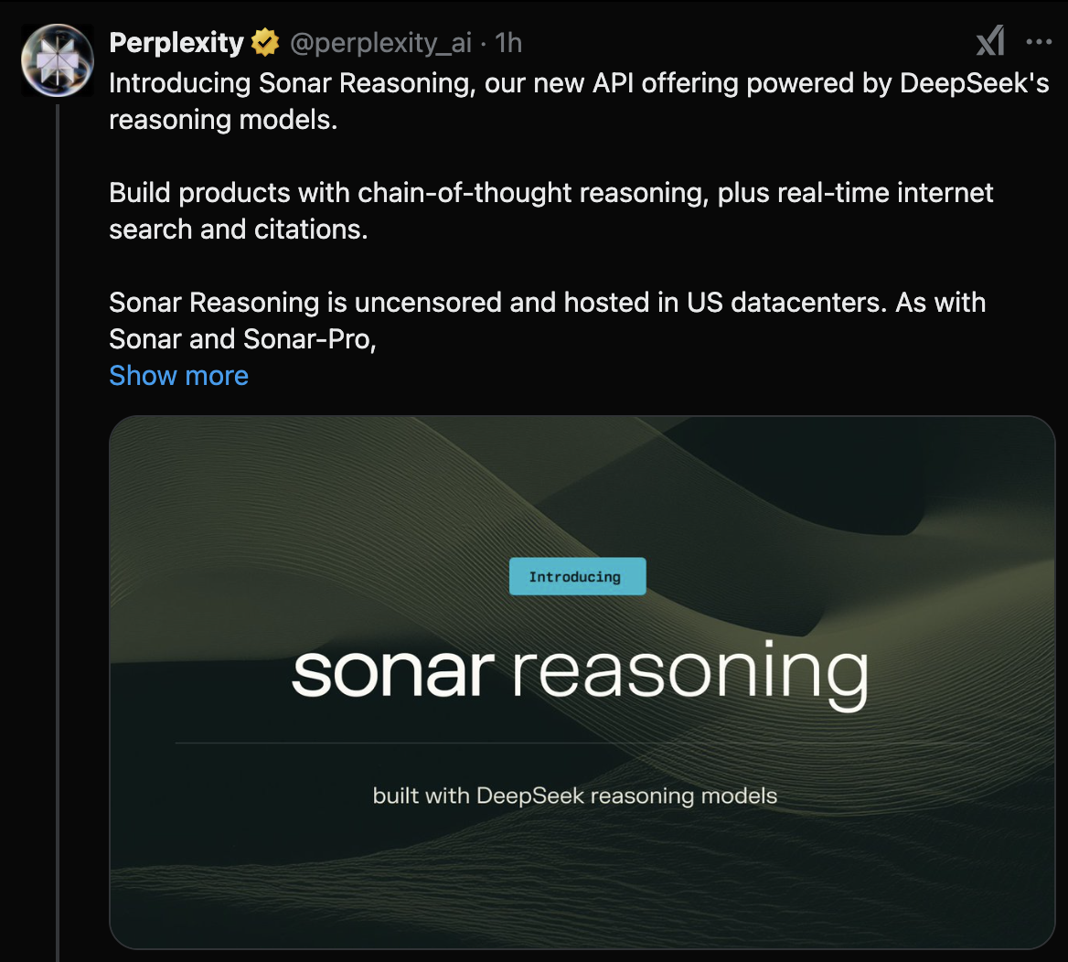 Perplexity が公開する最強推論×Web RAG性能を持つsonar-reasoning （DeekSeek R1 ベース）"と"sonar-pro"をPythonで活用して日常業務の ...
