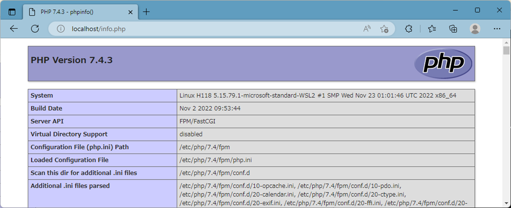 WSLにNginxとPHPを入れてPukiwikiを立てる手順(2022.12時点) #Ubuntu - Qiita