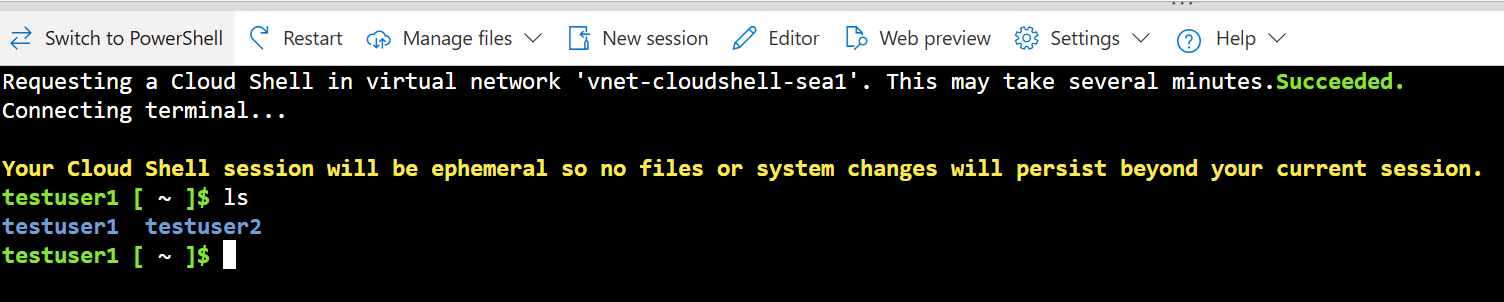 Azure Cloud Shell プライベート環境、エフェメラルセッション #CloudShell - Qiita