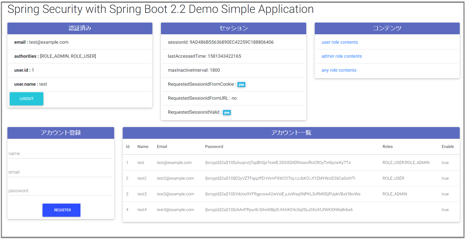 Spring Security と Spring Bootで最小機能のデモアプリケーションを作成する #SpringBoot - Qiita