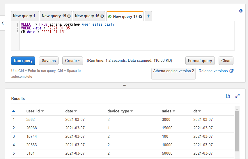 Athenaで基礎からしっかり入門 分析SQL（Python・Pandasコード付き） #1 - Qiita