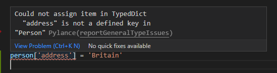 [Python3.8～]ビルトインのTypedDictについて詳しく調べてみた（PEP589） #Pylance - Qiita
