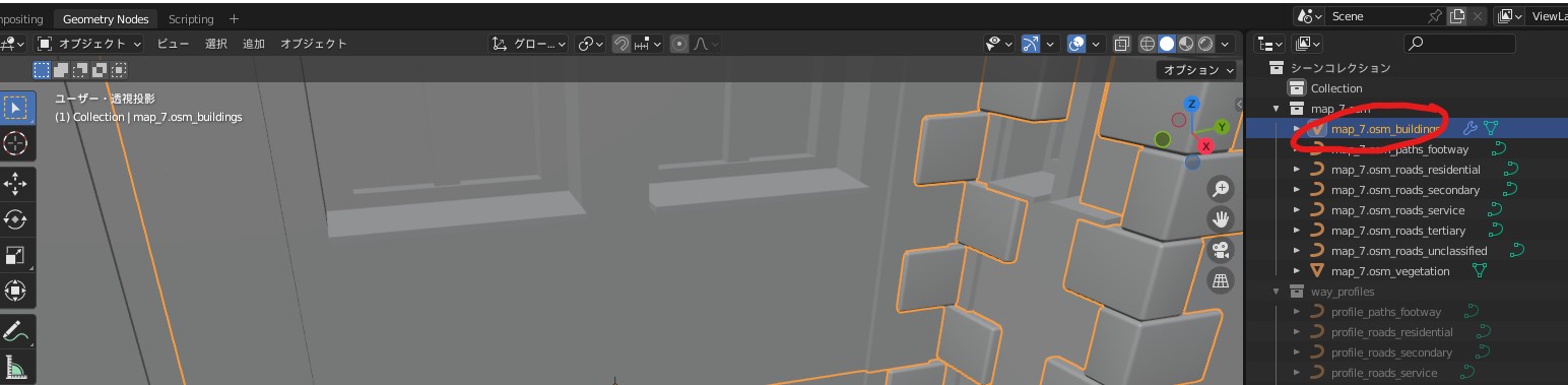 buildifyとBlender-OSMを使って地図データから建物等を自動生成し、出力した物をneos(NeosVR)に読み込む ...