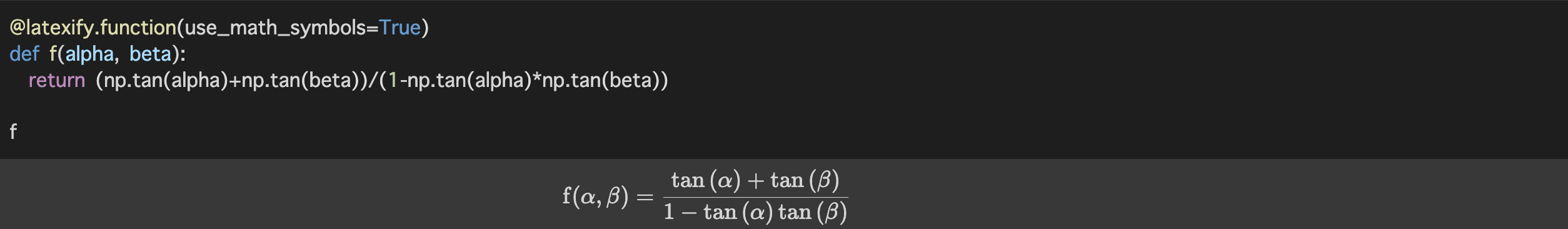 Pythonの計算コードをLaTeXの数式にする #Jupyter - Qiita