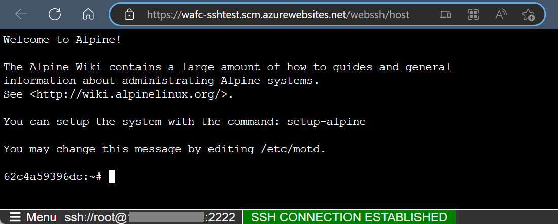 Azure App Service の Linux カスタム コンテナに SSH 接続する #Docker - Qiita