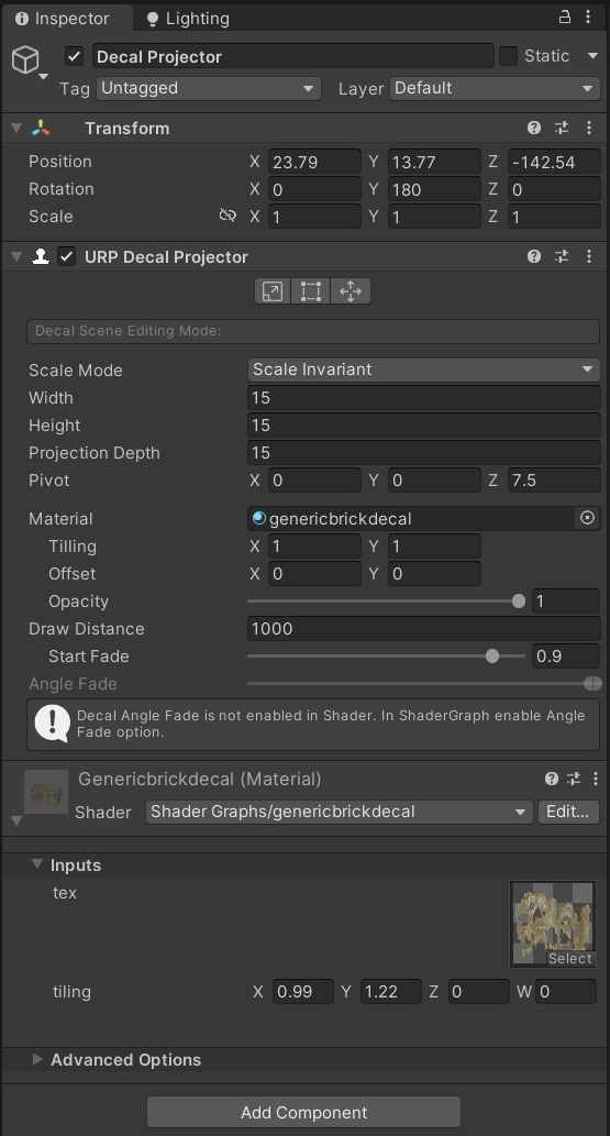 UnityにあるURP Decal Projector使ってみた #ShaderGraph - Qiita