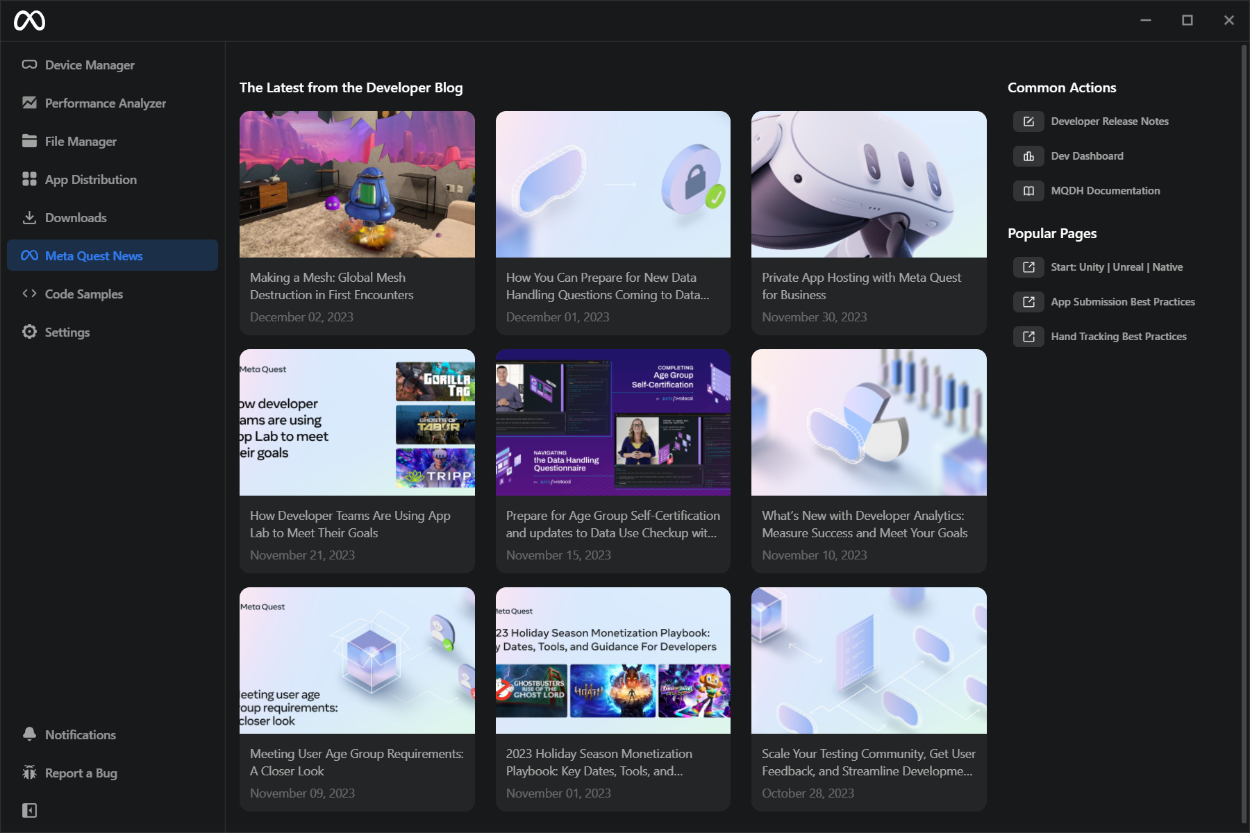 Meta Quest Developer Hubをかじってみたらいい感じだった #VR - Qiita