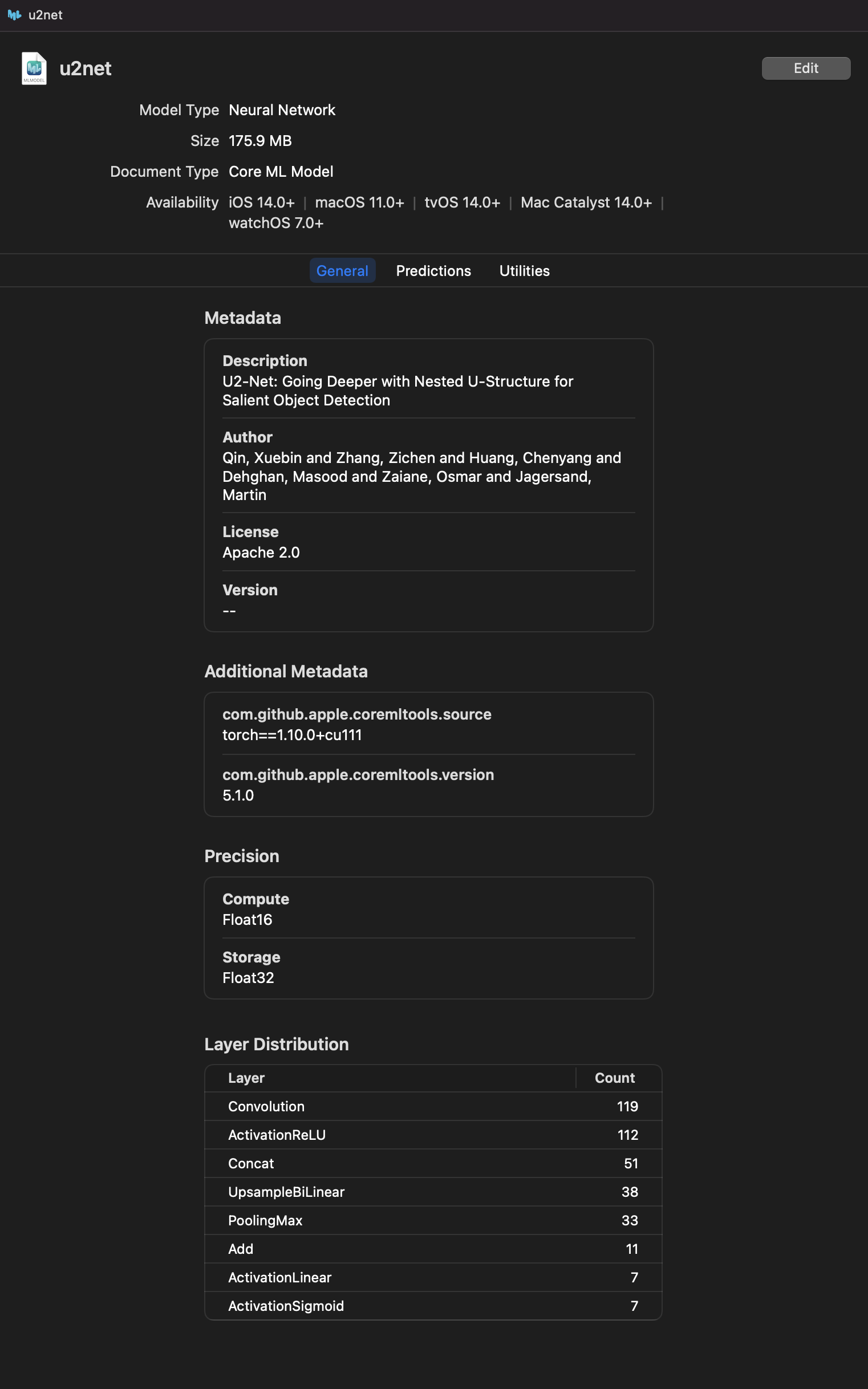 U2NetをCoreMLに【iPhoneで機械学習セグメンテーション 】 #iOS - Qiita