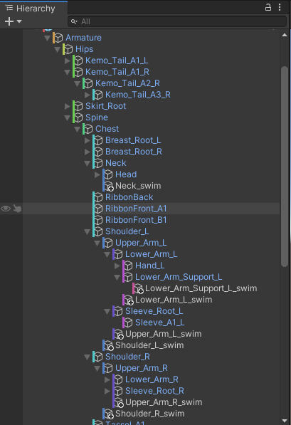 UnityのHierarchyウィンドウで階層構造を色分け表示する #C# - Qiita