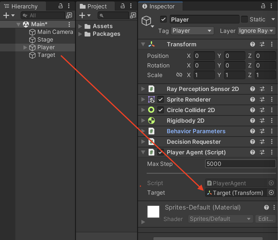 【Unity】2DでML-Agentsのチュートリアルをやってみた話 #C# - Qiita