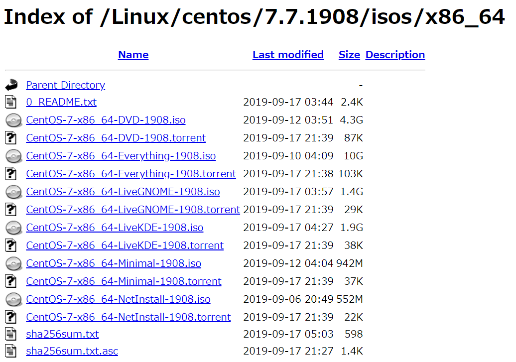 CentOS7 isoファイルダウンロード #Linux - Qiita