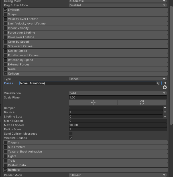 VRChatプレイヤーによるParticle System解説 ～Collision Module編～ #Unity - Qiita