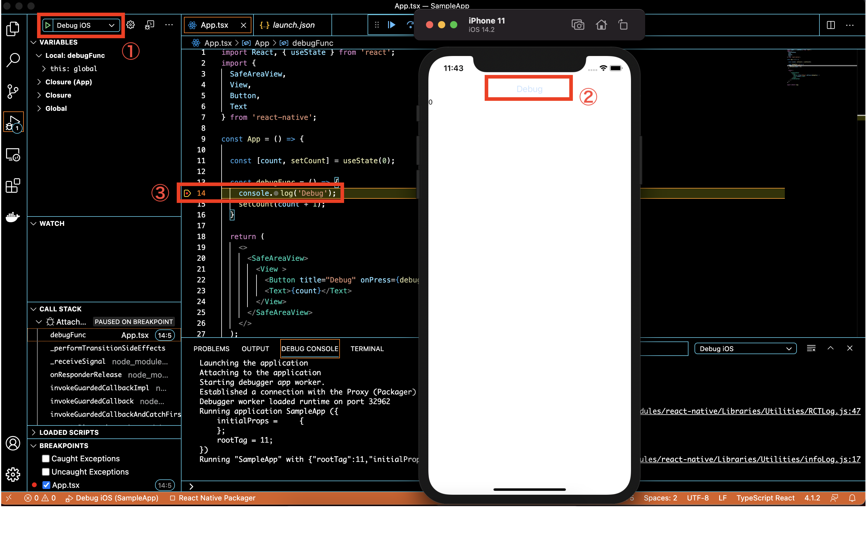 VisualStudioCodeでReactNativeのデバッグ環境を構築する #VSCode - Qiita