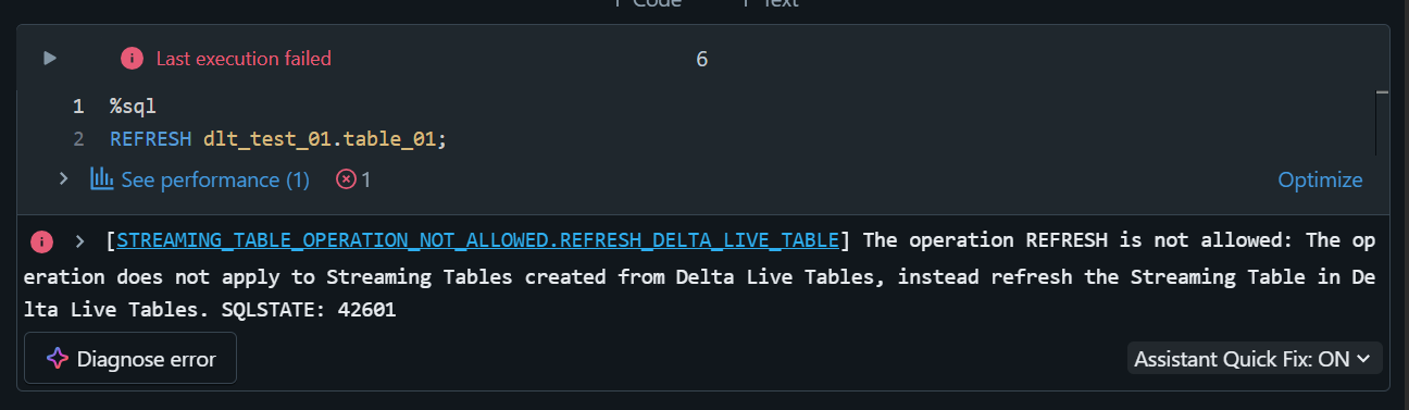 Databricks DLT にて定義した Streaming table と Materialized view に対する Databricks SQL による REFRESH 操作の実施 ...