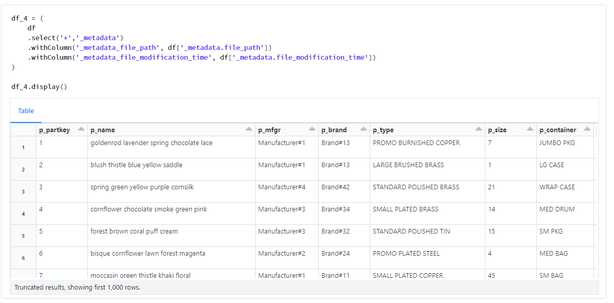 Databricks Spark にておける File Metadata Column (ファイル メタデータ列) の利用方法 Python Qiita