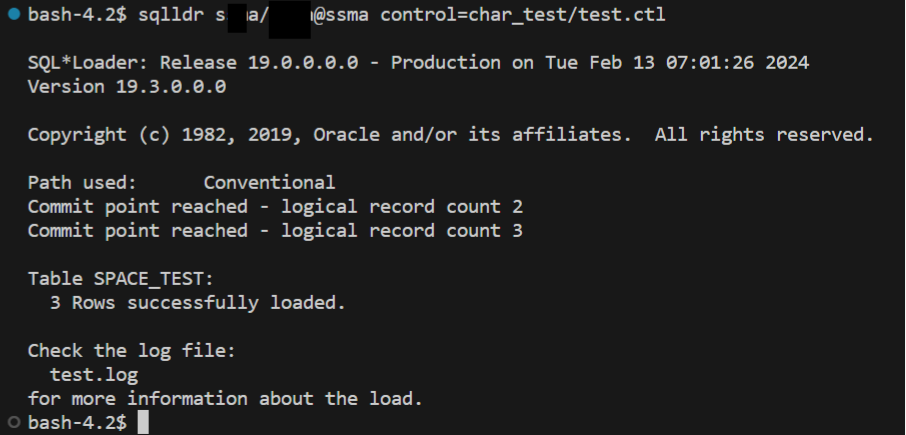Oracle SQL*Loader にてバイト区切り（position 利用時）における末尾の全角スペースの取り扱いに関する仕様 ...