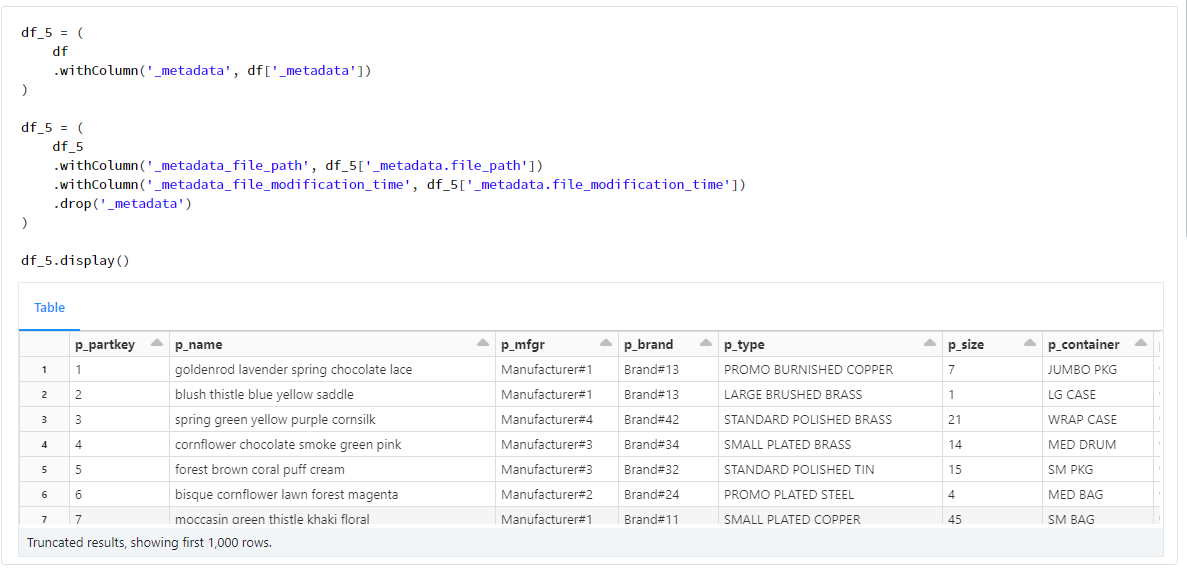 Databricks Spark にておける File Metadata Column (ファイル メタデータ列) の利用方法 Python Qiita