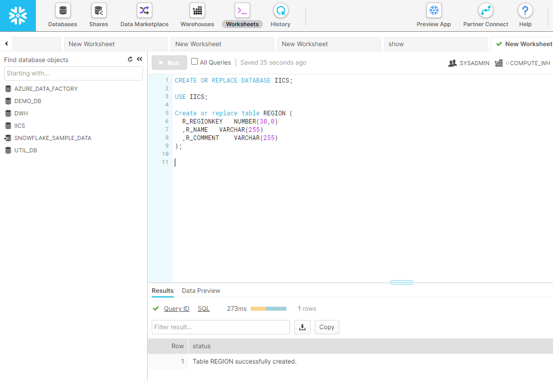 Informatica Intelligent Cloud Services（IICS）におけるSnowflakeの利用方法 #Azure - Qiita