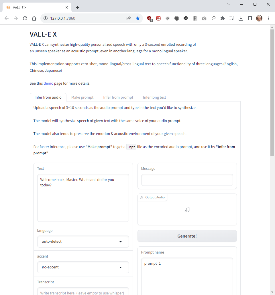 WindowsPC に 音声生成AI（VALL-E X）環境を構築する方法 #ffmpeg - Qiita