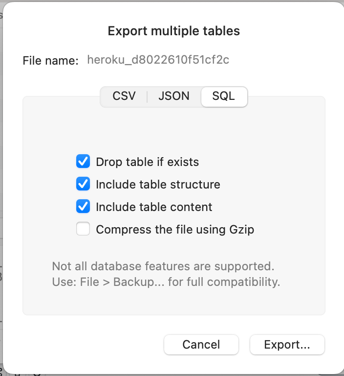 Mysql 開発環境のdumpファイルをローカルで使う メモ #MySQL - Qiita