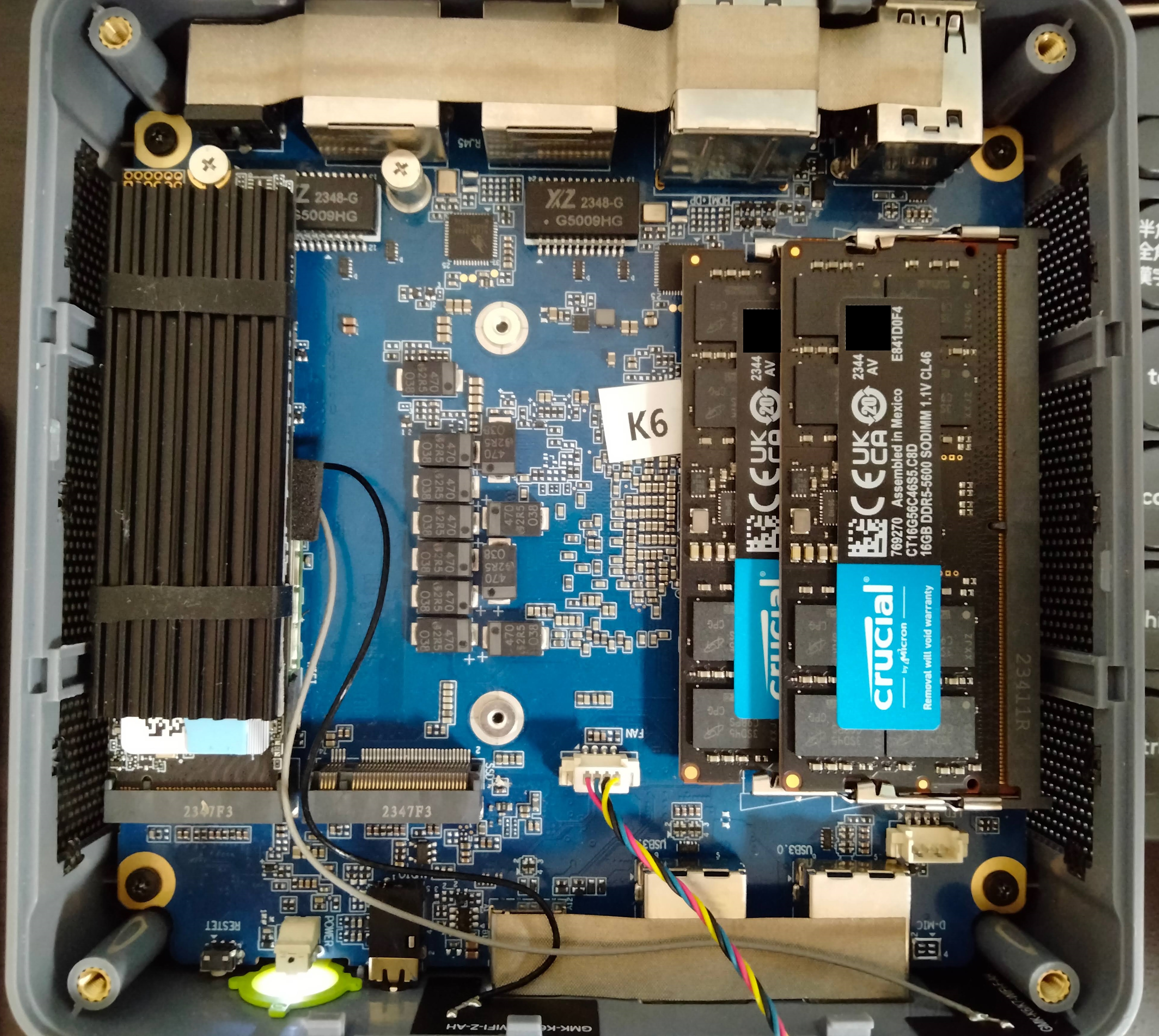 GMKtec Nucbox K6の分解とグリスの塗りなおし（7840HS, ミニPC分解） #AMD - Qiita