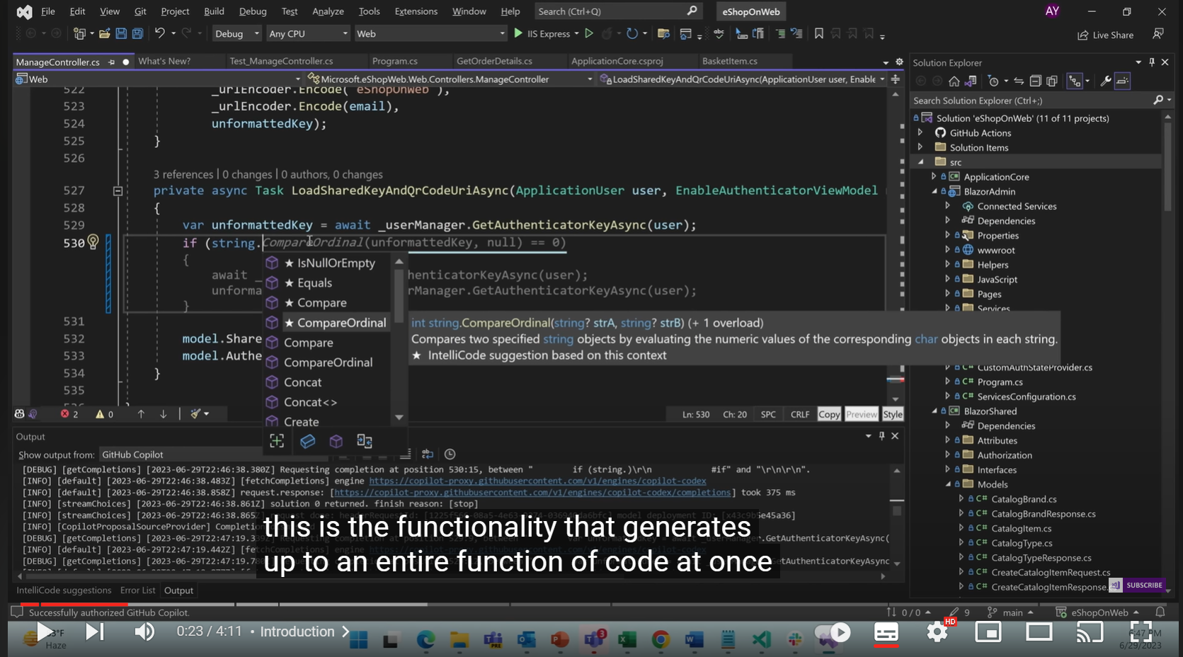 Visual Studio 2022 への GitHub Copilot 導入動画(4分間)の和訳メモ #githubcopilot - Qiita