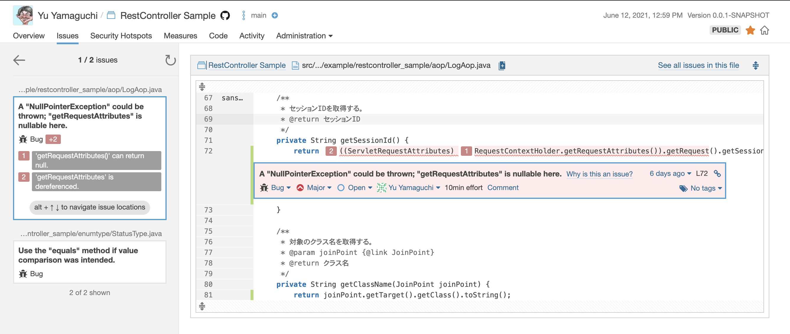 sonarcloudとGitHubをつなげて静的コード解析を手に入れる #Java - Qiita