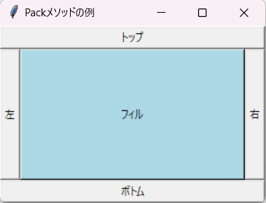 Tkinterの`pack`メソッド解説 ～具体例付き～ #Python - Qiita