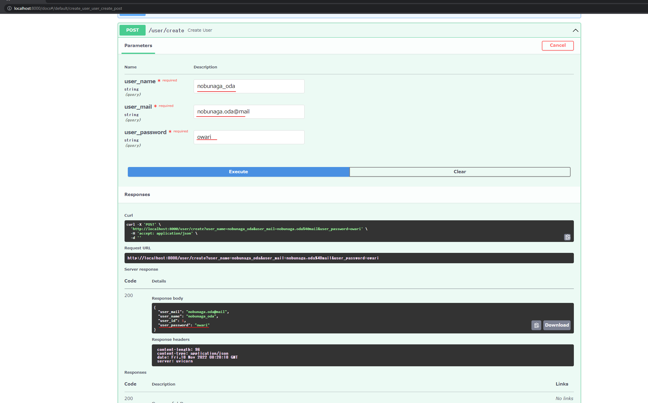 初心者が、docker上で、Fastapi経由でpostgresにデータの追加、更新、削除を行ってみた。 #Python - Qiita