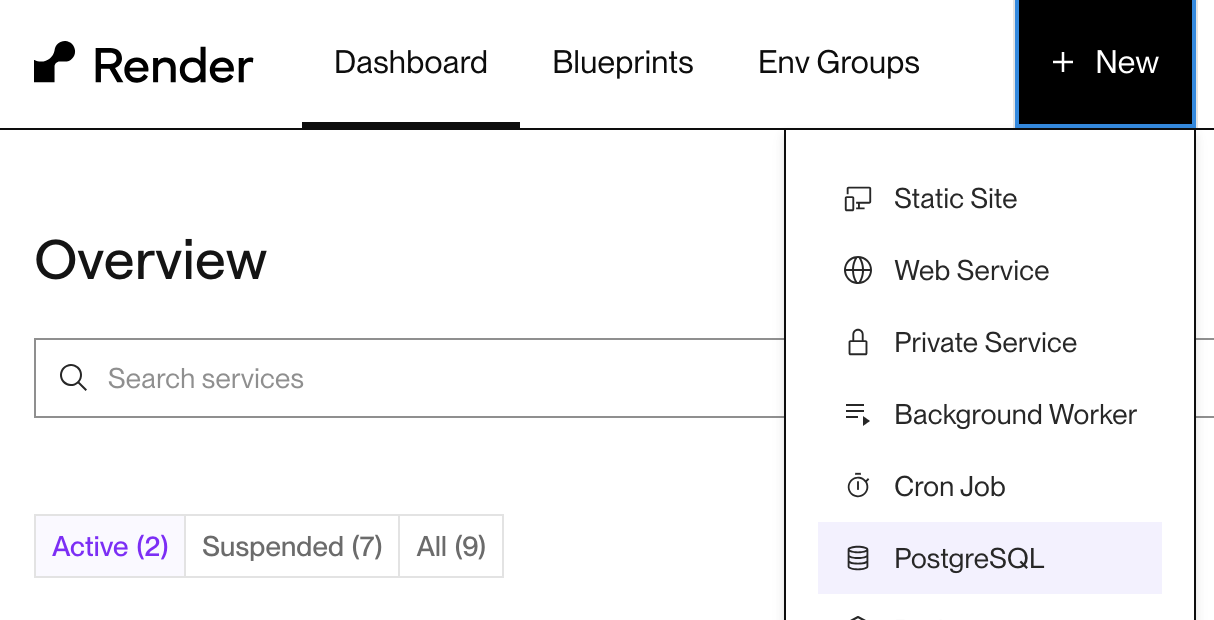 てがるにDB構築：RenderでPostgreSQL環境を作る #render - Qiita