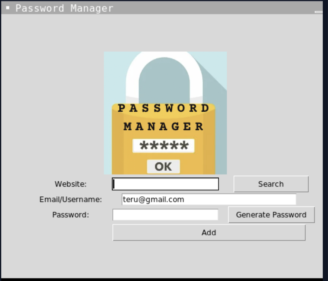PythonのTkinterでGUIを用いたPassword Managerを作成してみた #初心者 - Qiita