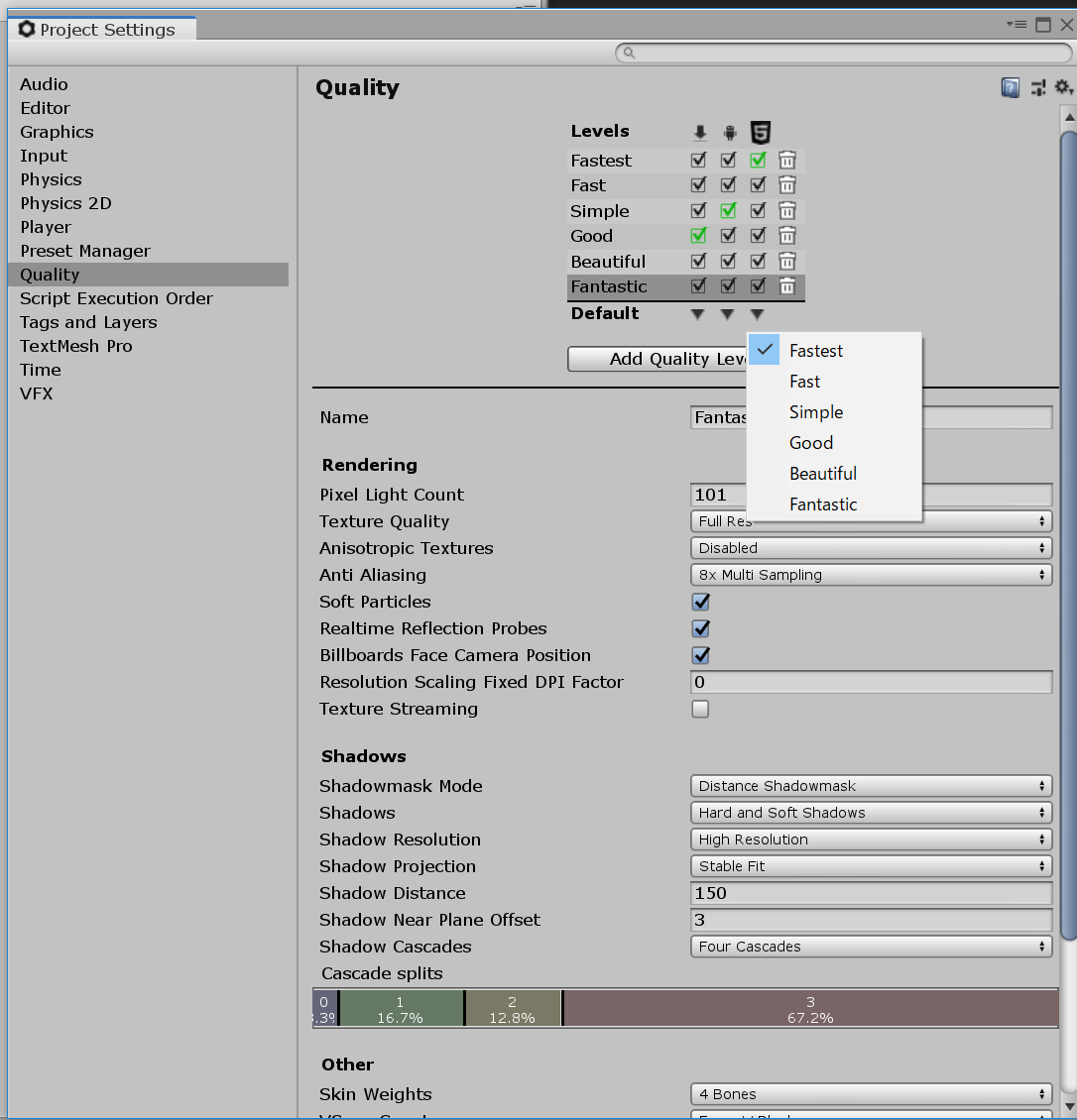UnityでWebGL buildしたゲーム画面の品質が低い場合の対処 #初心者 - Qiita