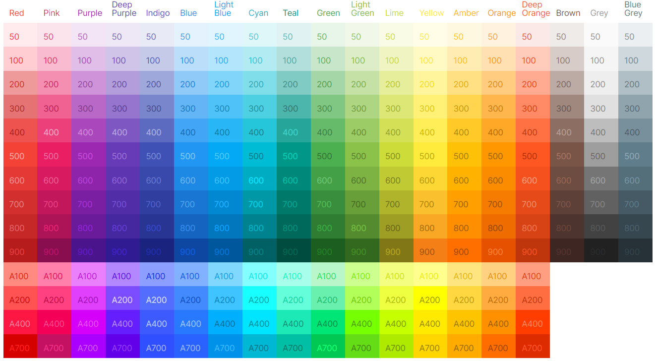 color.xml マテリアルカラー テンプレート #AndroidStudio - Qiita