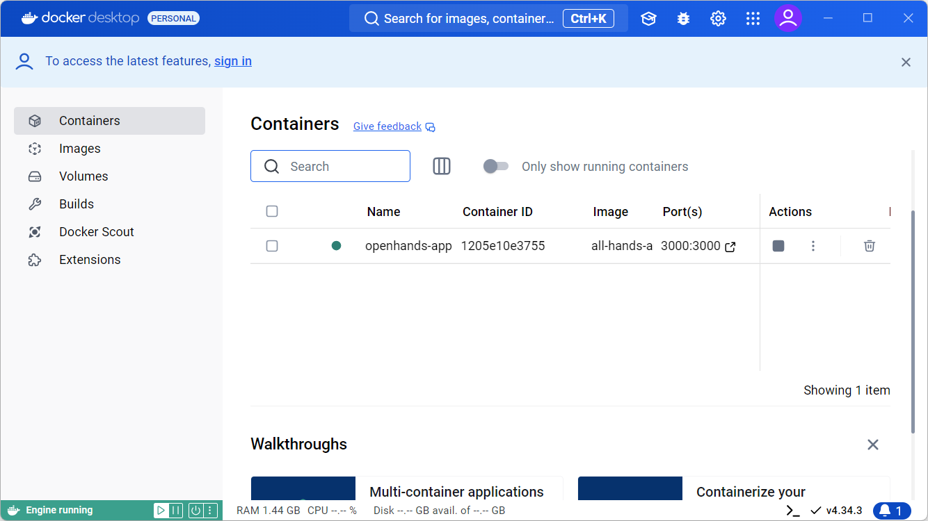 WindowsのコマンドプロンプトからOpenHandsを起動する #コマンドプロンプト - Qiita