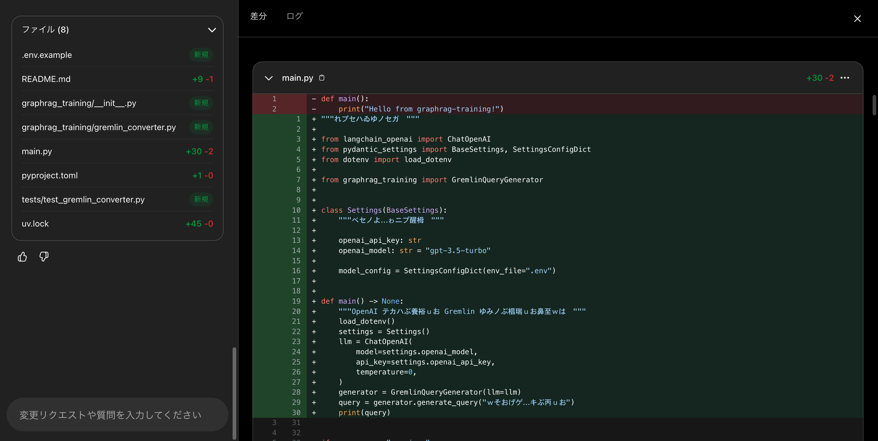 OpenAI Codex を使ってみた #Python - Qiita
