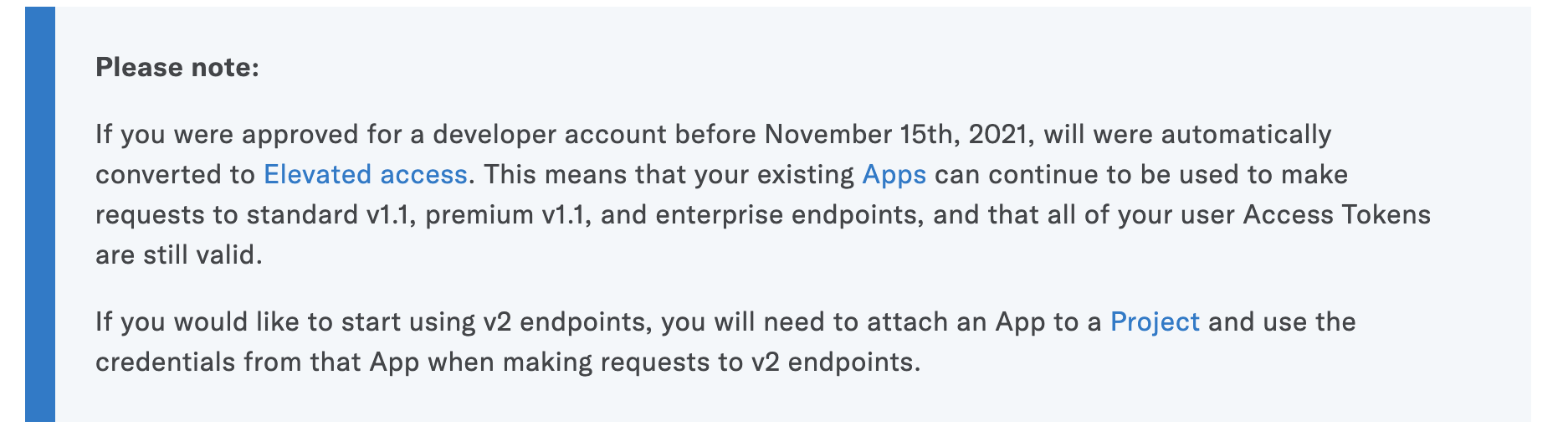 Twitter API v1.1が非推奨になり、アクセスできなくなっていたのを解決しました #TwitterAPI - Qiita