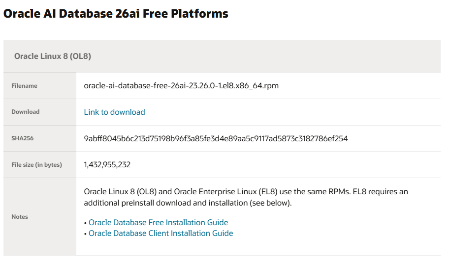 [26ai] 3コマンドで Oracle AI Database 26ai Free の インストール #oracle - Qiita