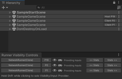Photon Fusion for UnityでマルチピアモードとMultiplayer Play Modeの組み合わせを検証してみた #debug - Qiita