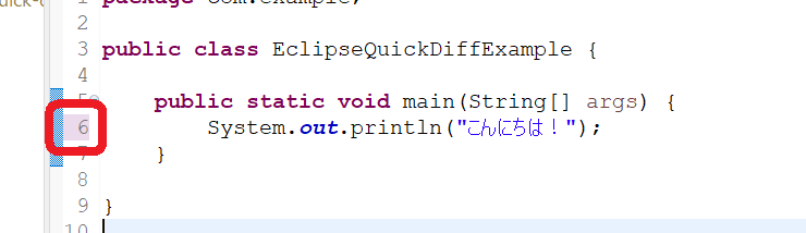 Eclipseで行番号のあるgutterエリアにGitの情報を表示する #Git - Qiita